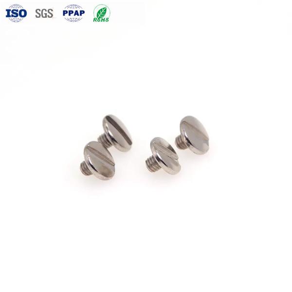 Quality M1.4 X 2 Decorative Screw Stainless Steel Thin Slotted Round Head Screws for sale