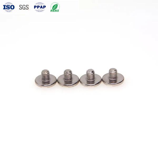 Quality M1.4 X 2 Decorative Screw Stainless Steel Thin Slotted Round Head Screws for sale