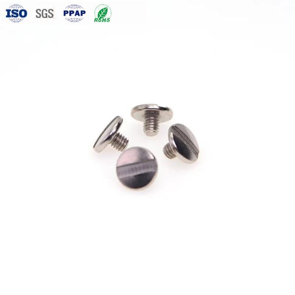 Quality M1.4 X 2 Decorative Screw Stainless Steel Thin Slotted Round Head Screws for sale