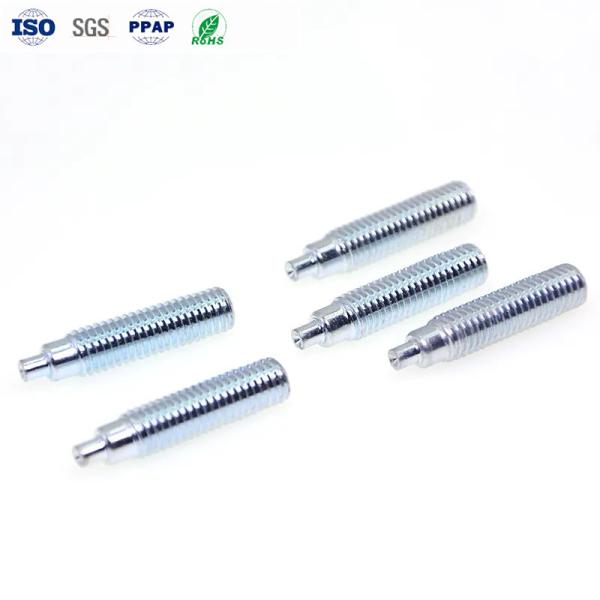 Quality Column End Custom Fasteners Screw Hexagonal Carbon Steel Screw Blue Zinc for sale