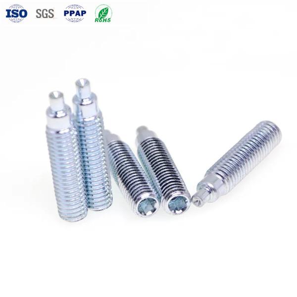 Quality Column End Custom Fasteners Screw Hexagonal Carbon Steel Screw Blue Zinc for sale