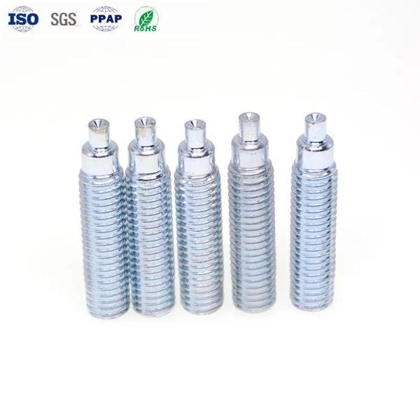 Quality Column End Custom Fasteners Screw Hexagonal Carbon Steel Screw Blue Zinc for sale
