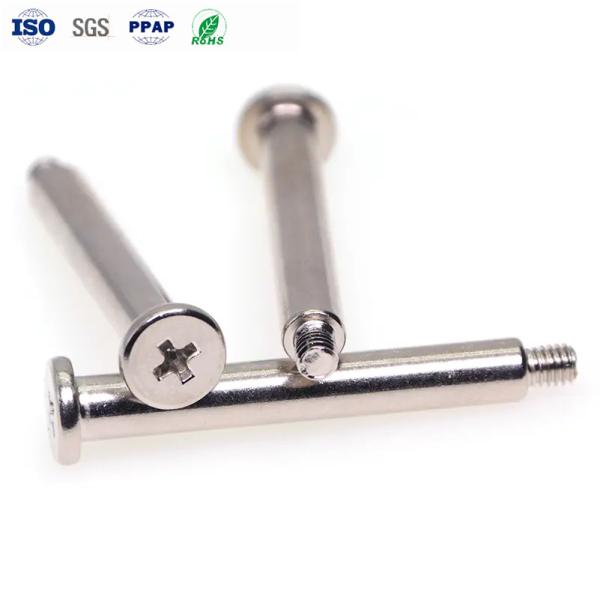 Quality M4 Shoulder Long Bolt Stainless Steel Cross Groove Flat Head Bolt Custom for sale