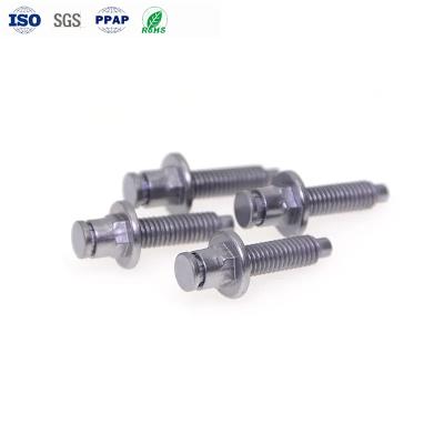 China Custom Bolt Carbon Steel Hex Rivet Nut Plated Zinc Nickel Alloy  Non Standard Bolt for sale