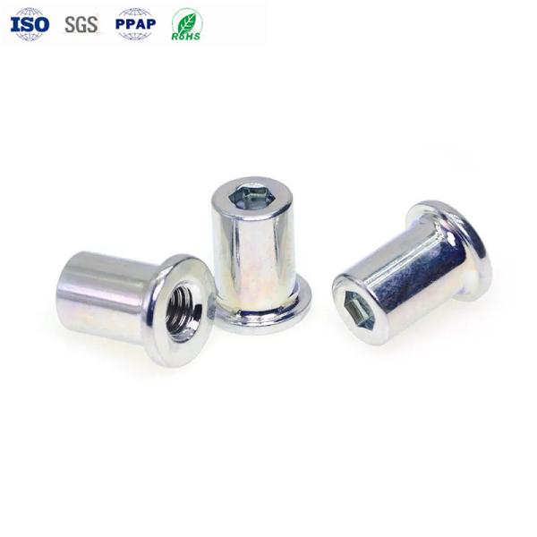 Quality Custom Reverse Thread Screw Locking Nut Carbon Steel Screw Blue Zinc Hex Socket for sale
