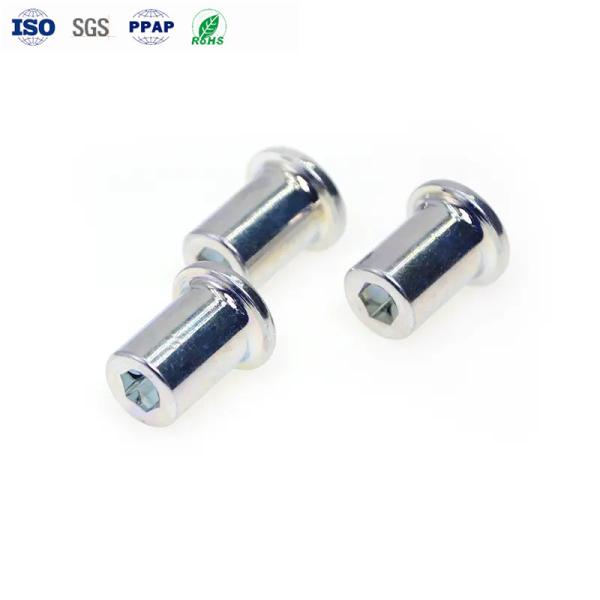Quality Custom Reverse Thread Screw Locking Nut Carbon Steel Screw Blue Zinc Hex Socket for sale