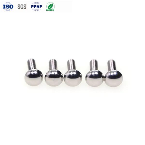 Quality M4 Mirror Screw Stainless Steel Decorative Screws Mushroom Head Slotless Machine for sale