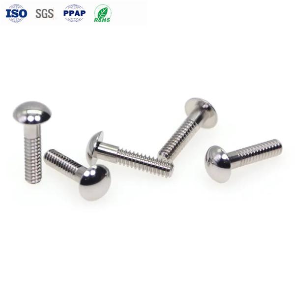 Quality M4 Mirror Screw Stainless Steel Decorative Screws Mushroom Head Slotless Machine for sale