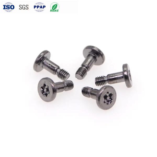 Quality Custom Anti Theft Screws Carbon Steel Black Nickel Flat Head Screw With Post for sale