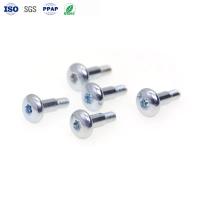 Quality Custom Shoulder Screw M4*15 Carbon Steel Blue Zinc Plum Blossom Groove Pan Head for sale
