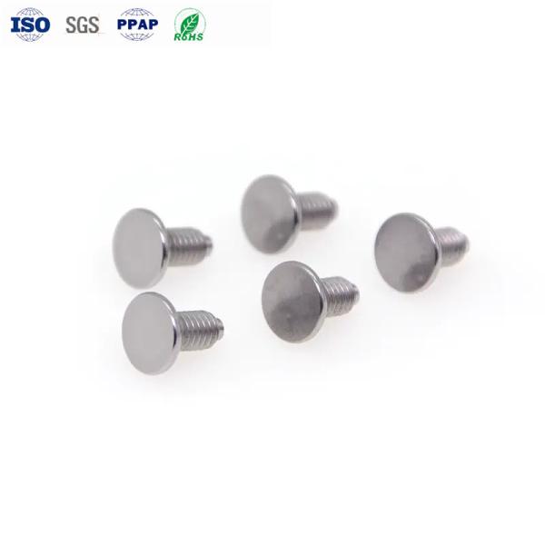 Quality Polished Decorative Screw Heads Grooveless Smooth Mirror Head Screws Customized for sale