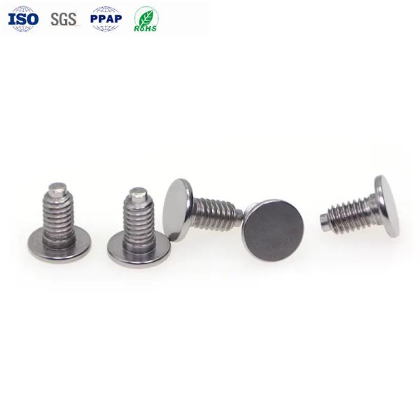 Quality Polished Decorative Screw Heads Grooveless Smooth Mirror Head Screws Customized for sale