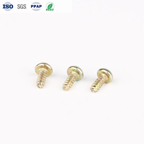 Quality Golden Decorative Screws Carbon Steel Small Self Tapping Screws Disc Head For for sale