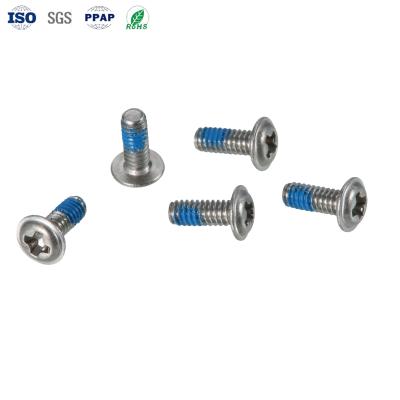 China Stainless Steel Security Torx Pan Head Locking Nylok Patch Screw Common Bolt Connection for sale