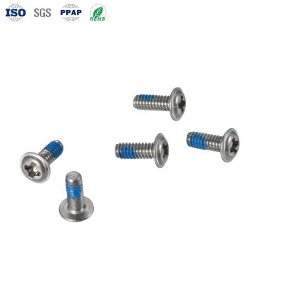 China Stainless Steel Security Torx Pan Head Locking Nylok Patch Screw Common Bolt Connection for sale