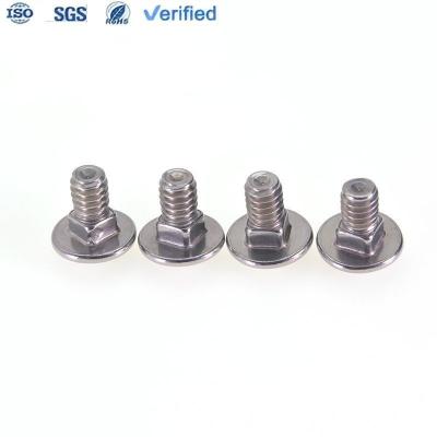China Square Neck Carriage Bolts with Customized Stainless Steel Head Mirror Polished for sale