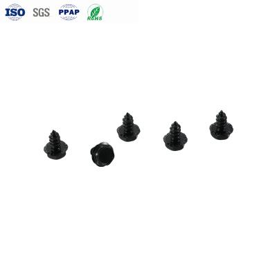 China Self Tapping Drywall Screws Hexagon Flange Head With Anti-Slip Teeth Pointed Tail for sale