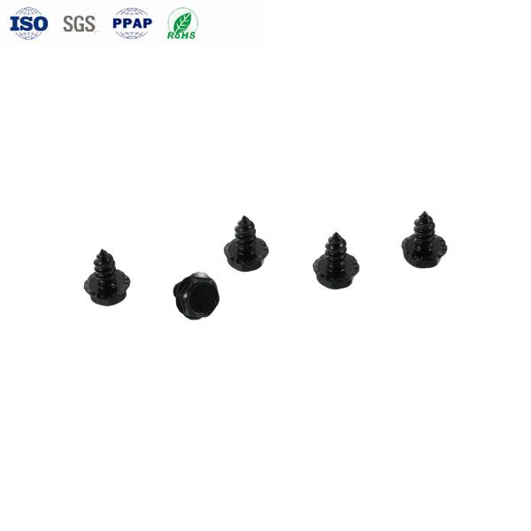 Quality Self Tapping Drywall Screws Hexagon Flange Head With Anti-Slip Teeth Pointed for sale