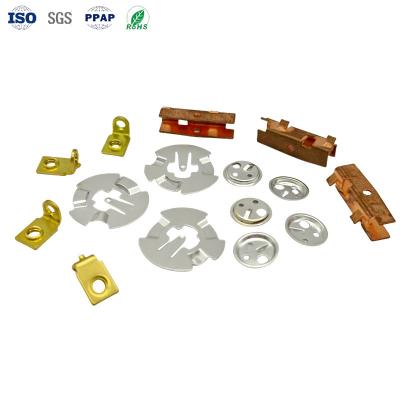 China Precision Custom Metal Stamping Parts 0.02mm Tolerance AG-Plated for sale