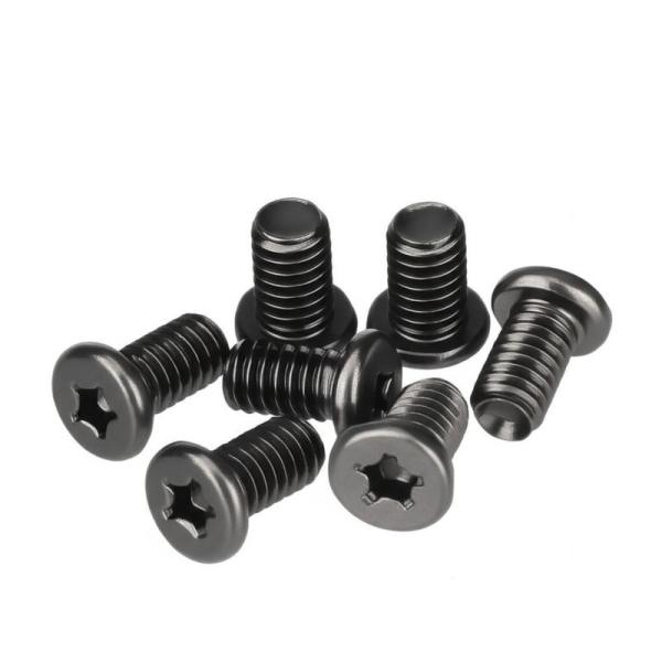 Quality M1 * 2 Micro Small Screw Black Zinc Nickel Alloy Small Torx Screws Flat Head for sale