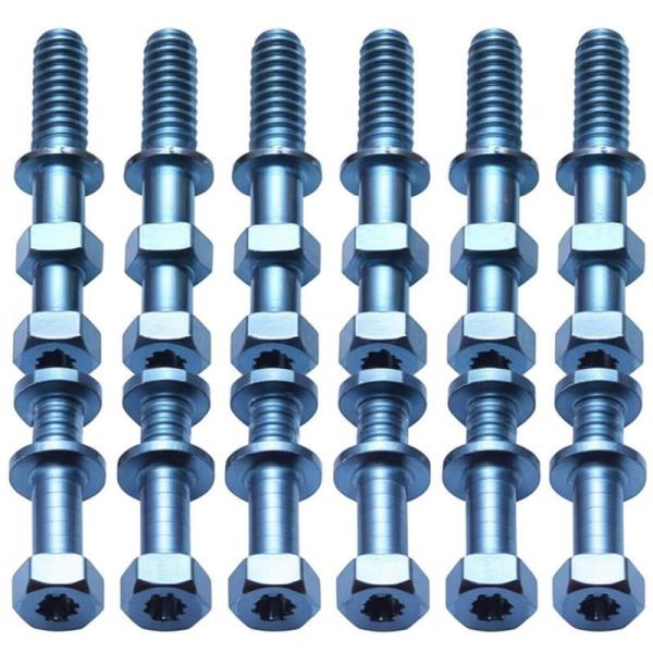 Quality Column End Custom Fasteners Screw Hexagonal Carbon Steel Screw Blue Zinc for sale