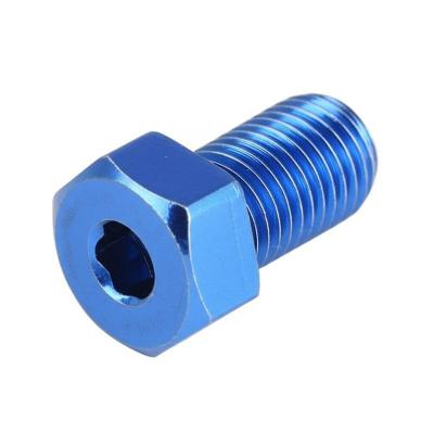 China Custom M2.0-M8.0 Reverse Thread Locking Nut Carbon Steel Blue Zinc for sale