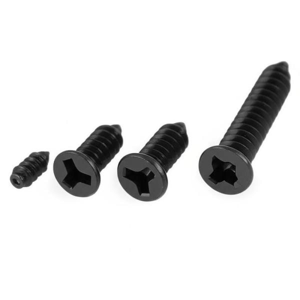 Quality M0.8 M1.0 Micro Screws Carbon Steel Black Nickel Cross Micro Fasteners Circuit for sale