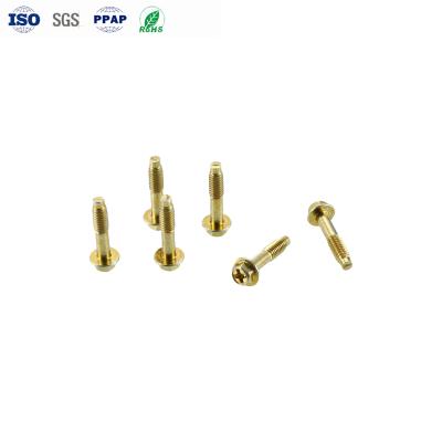 中国 M4炭素鋼イエロー亜鉛メッキ、フィリップス六角フランジヘッド、ドッグテールねじ、図面または顧客サンプルによる性能評価 販売のため