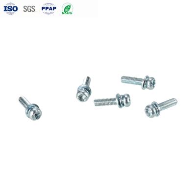 Cina Valuta in base alle tue esigenze. Viti combinate a testa tonda Torx Pan con rondelle piane e rondelle elastiche in vendita