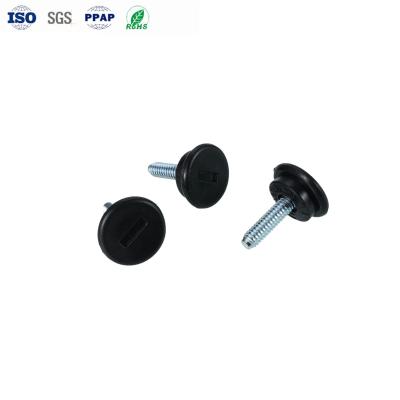 China Premium Custom Black Nylon Rubberized Screws for Electrical Devices with DIN, GB, ANSI, BSW, JIS, GOST Standards for sale