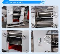 China custom Three Roller Mill For Soap Making 60 Mm Wall Thickness for sale