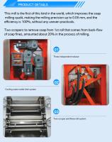 China custom Three Roller Mill For Soap Making 60 Mm Wall Thickness for sale