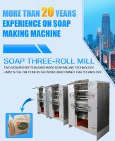 China High Capacity Production Triple Roll Mill Soap Making 3 Three Roll for sale