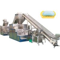 China Video Technical Support 500-2000KG/H Full Automatic Soap Making Machine Production Line for sale