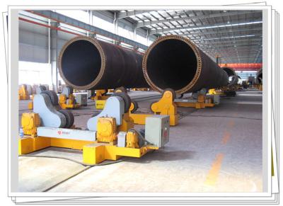 中国 モーターを備えられたトロリーが付いている 60T 管の溶接物によって使用される自己一直線に並べられた溶接の回転子 販売のため