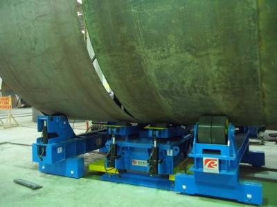 Cina Il bene durevole blu su ordinazione si è adattato sul rotatore/carro armato che gira Rolls per la saldatura della torre del vento in vendita