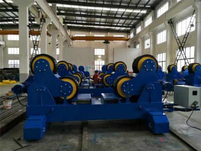 中国 150Tタンク溶接のローラーはモーターを備えられた軌道車が付いている慣習的な溶接の回転子を寝かせる 販売のため