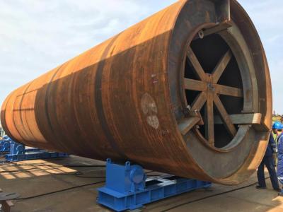 China Stationary 150T Tank Rotator Wind Tower Oil Gas Vessel Turning Roll for sale