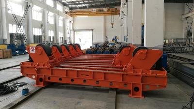 China Wind Tower Shells Assembly Station Roller Bed Fixed 300t Fit Up Rotator Remote Control for sale