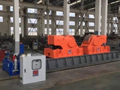China Conical Tower 1500T Welding Roller Bed Stationary Idler With Hydraulic Lift Cylinder for sale