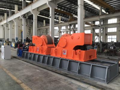 China Conical Tower 1500T Welding Roller Bed Stationary Idler With Hydraulic Lift Cylinder for sale