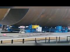Het aangepaste Tank Draaien rolt met Staalrol voor 150T 12M Baanschot het Vernietigen