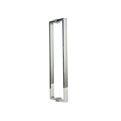 China Het moderne de Leuningen van het Ontwerpaluminium en van Traliewerkprofielen Glas die van Frameless U-vormige Leuningen omheinen Te koop