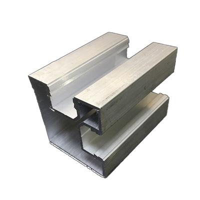 Cina Aluminum Railing Handrail Profile Pre-Buried U-Shaped Groove Aluminum Alloy Open Groove in vendita