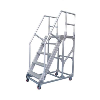 Cina 18 piedi 16 piedi mobile scala di sicurezza per anziani laboratorio di alluminio scaletta telaio in vendita