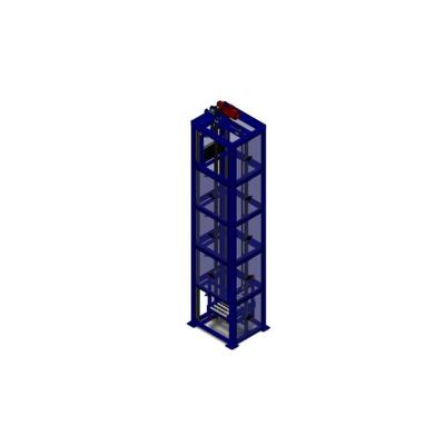 Cina Pallet-Type Reciprocating Elevator Transports Materials Vertically Industrial Aluminum Profiles in vendita