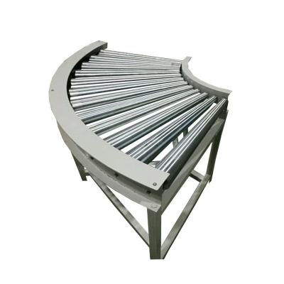 Cina Aluminum Small Diameter Roller Curve Conveyor Custom Size Specifications in vendita