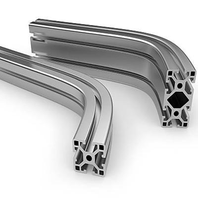 Cina Industrial Aluminium profiles Explore Versatile Curved Aluminum Tracks And t-Slot Hardware in vendita