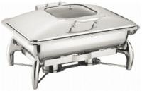 China 9L 1/1 Rectangle Chafer with Frame Silver Commercial Buffet Stove 580x440x300mm for sale
