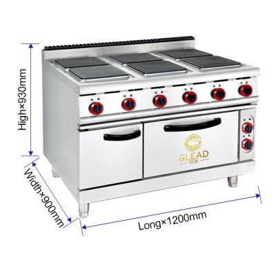 Китай Electric Restaurant Cooking Equipment Stainless Steel Commercial Grill GL-TT-6 Model 29KW Power - 176kg продается